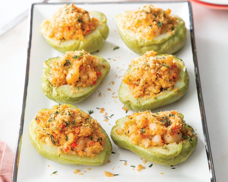 Shrimp-Stuffed Mirliton - Louisiana Cookin'